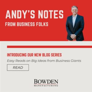 Big Ideas From Business Giants: Andy's New Blog Series
